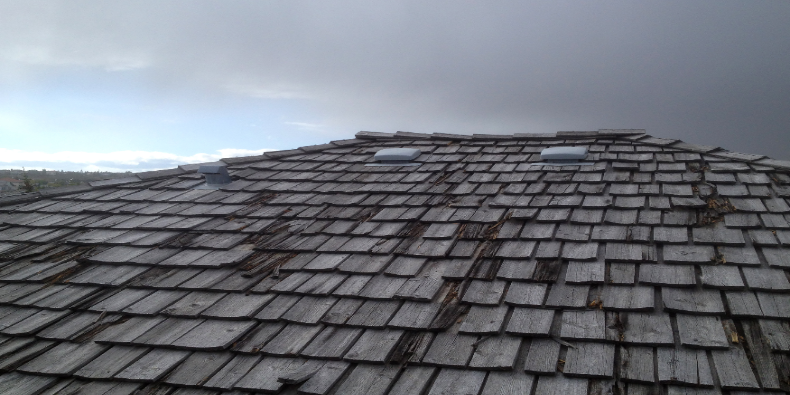 What does hail damage on a roof look like?